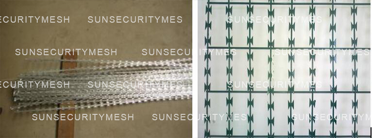 Straight Line Razor Wire - Galvanized Straight Line Razor Wire